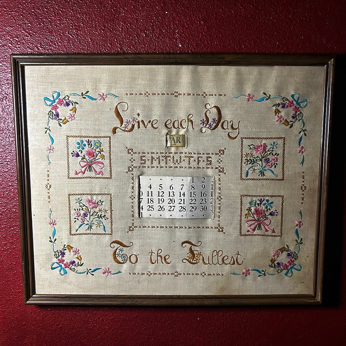 Calendar Embroidery Needlepoint – theburiedwitch